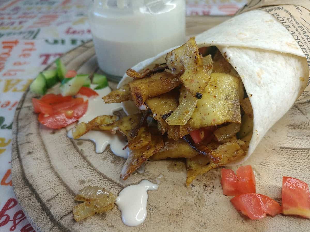 Food and Story All Recipes Israeli shawarma with Yuba, tofu and mushrooms