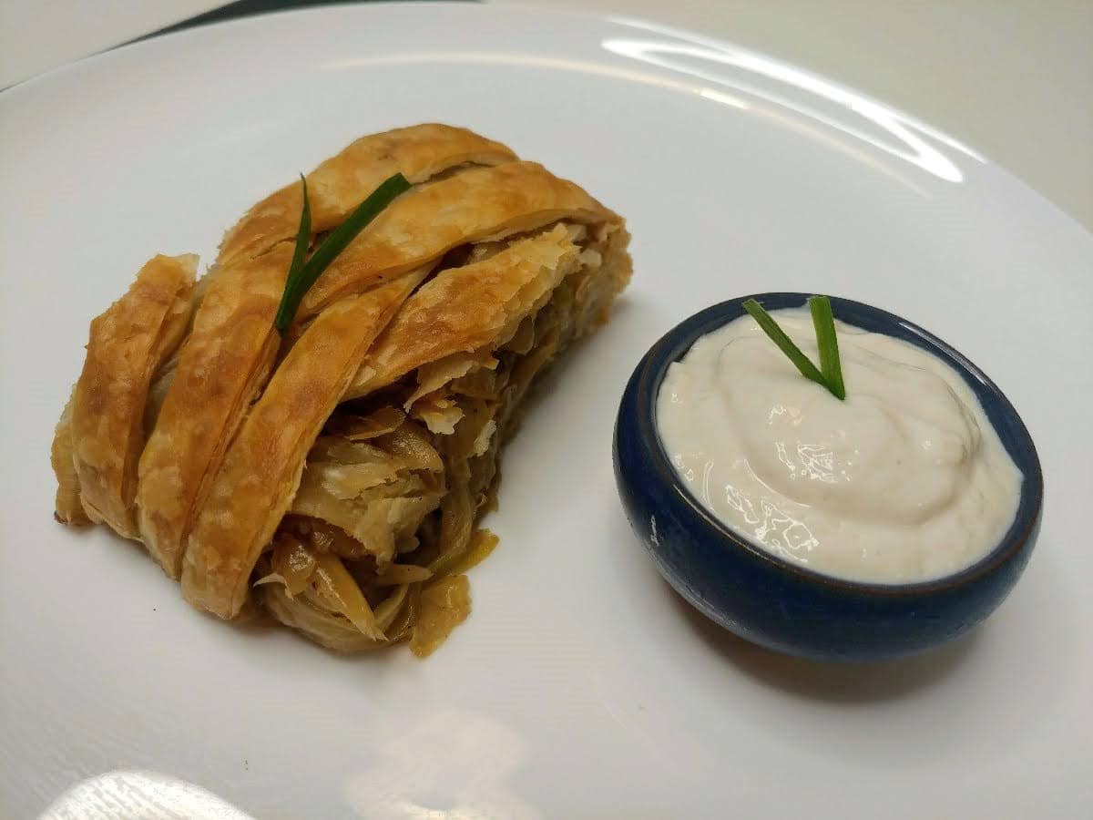 Crispy Cabbage Strudel in Puff Pastry – Hungarian Recipe